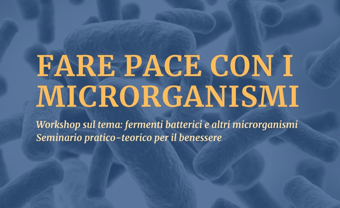 Fare pace con i microrganismi - workshop sul tema: fermenti batterici e altri microrganismi ...